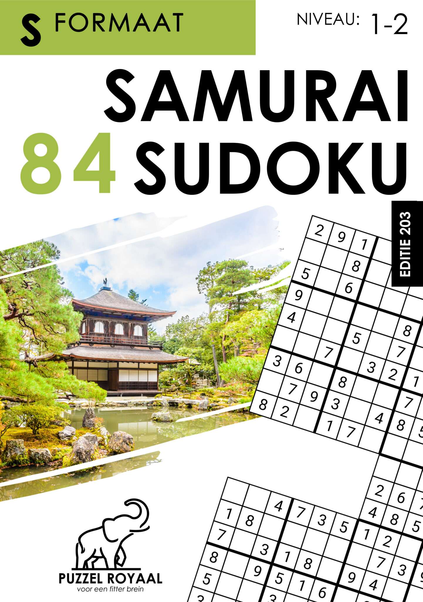 Samurai Sudoku (grootletter) - Puzzel Royaal